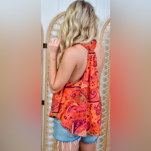 Free People | Tops | Free People Strawberry Tank Meadow Combo | Poshmark